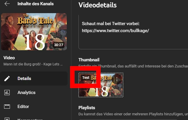 Youtube-API, Thumbnails und Thumbnail-Tests | Kagehub